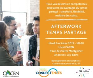 Mardi 8 octobre 2019 - Afterwork Temps Partagé - Connectences