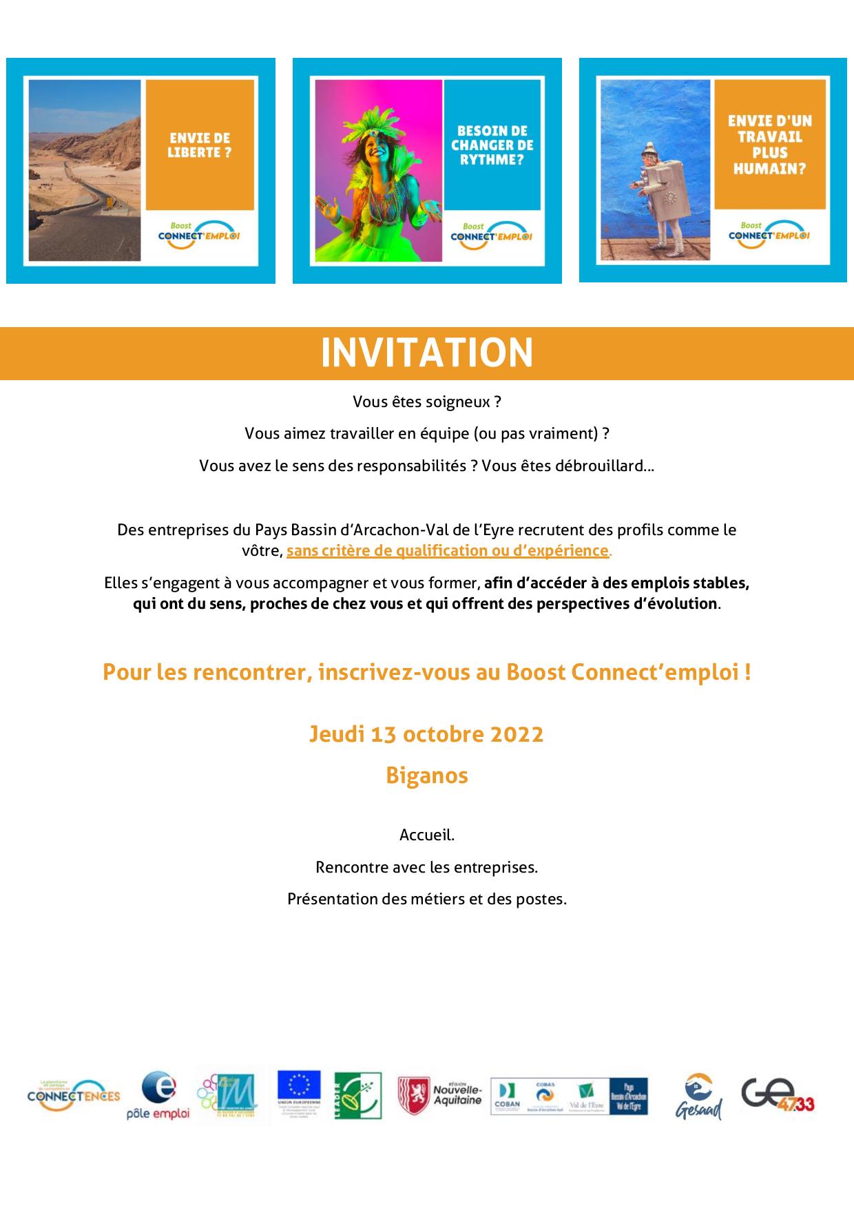 Jeudi 13 octobre 2022 - Boost Connect'Emploi - Connectences
